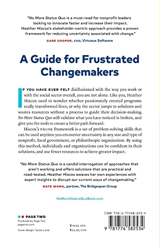 No More Status Quo: A Proven Framework to Change the Way We Change the World