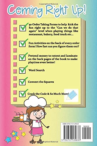 May I Take Your Order Please?: The Fun Kids Order Taking & Activity Book for Food Play and Pretend