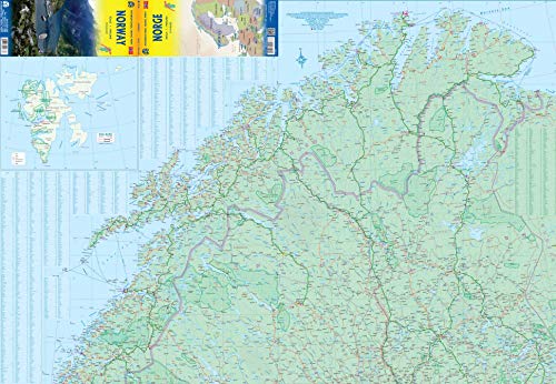 Norway Travel Reference Map 1:900K Waterproof