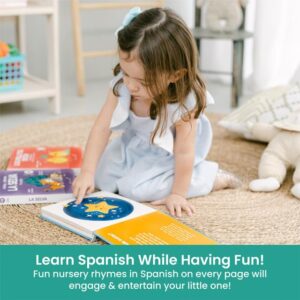 Binibi Spanish Musical Book for Toddlers 1-3 Estrellita ¿Dónde Estás? & Other Nursery Rhymes | Spanish Learning for Kids | Bilingual Children's Book | Sound Book | Libro en español para bebés