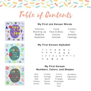 My First Korean Words Series: Korean English Bilingual, Korean Baby Book Kids Books Childrens Books, Korean Book For Kids