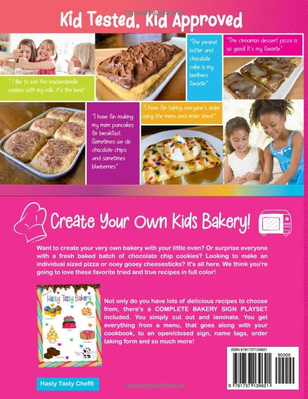 Cookbook for Easy Bake Oven: Easy Peasy Lemon Squeezy Top Voted Favorite Recipes in Full Color with Fun Kids Bakery Sign Cutouts on Back Pages