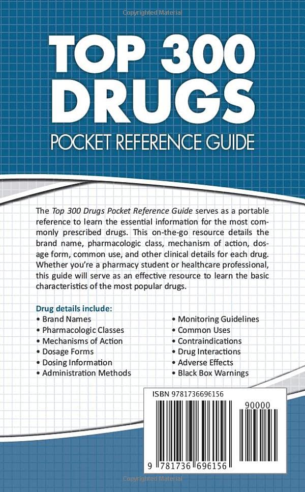 Top 300 Drugs Pocket Reference Guide (2021 Edition)