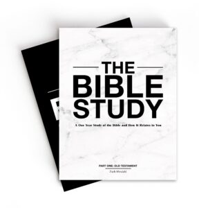 the bible study: a one-year study of the bible and how it relates to you (2-volume set including the old & new testaments with discussion questions, full-color pages, and a daily & weekly study guide)