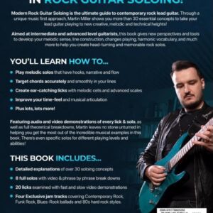 Modern Rock Guitar Soloing: Master Intermediate & Advanced Lead Guitar Concepts, Licks, Theory & Technique for Rock soloing & Improvisation