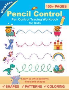 pen control tracing workbook for kids: learn to write patterns, lines, shapes to practice pencil control