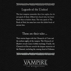 Renegade Game Studios Vampire: The Masquerade 5th Edition Roleplaying Game The Book of Nod, Collection of Mythic Texts