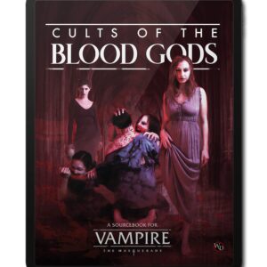 Renegade Game Studios Vampire: The Masquerade 5th Edition Roleplaying Game Cults of The Blood Gods Sourcebook, Ages 18+, Black