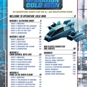 Renegade Games Studios GI Joe RPG Operation Cold Iron ADV Book HC