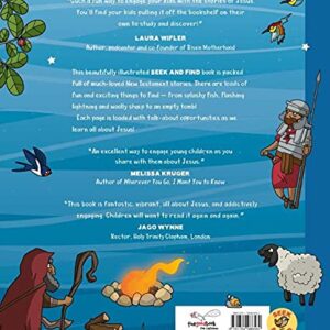 Seek and Find: New Testament Bible Stories: With Over 450 Things to Find and Count! (Fun interactive Christian book to gift kids ages 2-4)