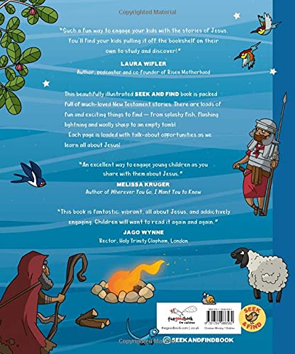 Seek and Find: New Testament Bible Stories: With Over 450 Things to Find and Count! (Fun interactive Christian book to gift kids ages 2-4)