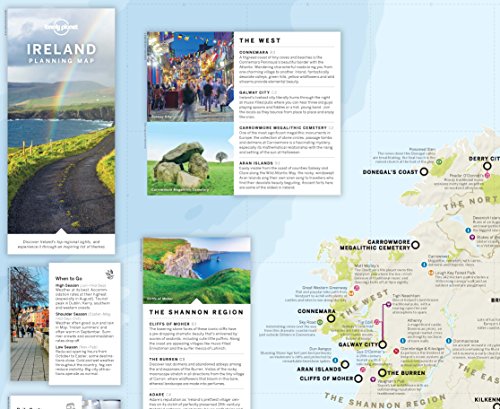 Lonely Planet Ireland Planning Map