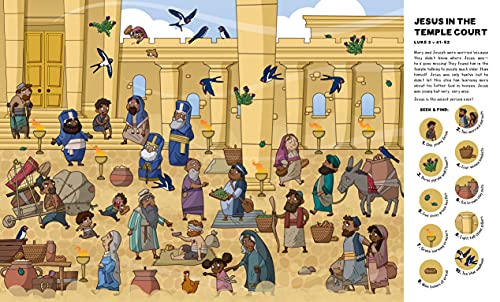 Seek and Find: New Testament Bible Stories: With Over 450 Things to Find and Count! (Fun interactive Christian book to gift kids ages 2-4)