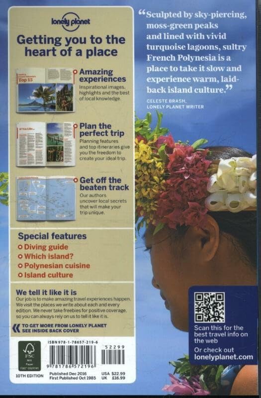 Lonely Planet Tahiti & French Polynesia 10 (Travel Guide)