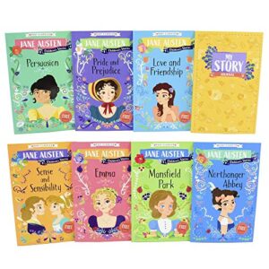 Jane Austen Children's Stories (Easy Classics) 8 Book Box Set (Emma, Pride and Prejudice, Northanger Abbey … Sense and Sensibility)