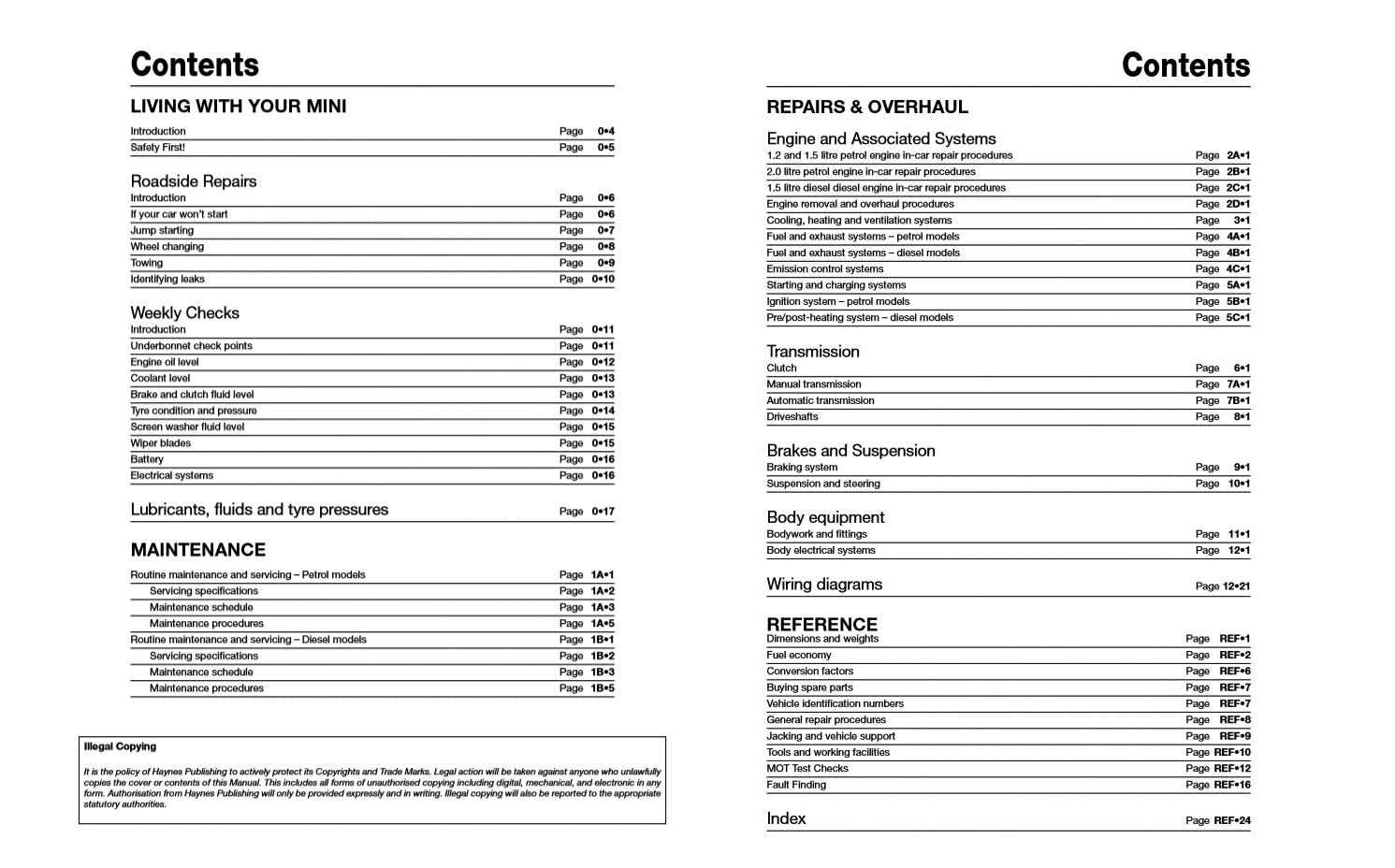 Mini Petrol & Diesel (Mar '14 - '18) Haynes Repair Manual (Paperback)