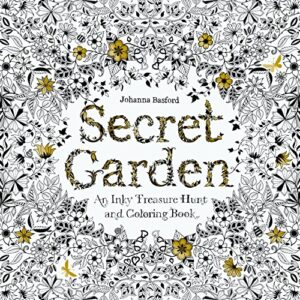 secret garden: an inky treasure hunt and coloring book for adults