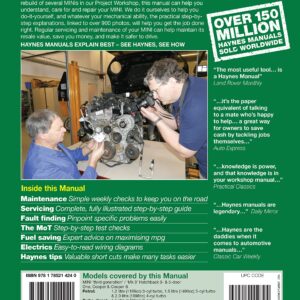 Mini Petrol & Diesel (Mar '14 - '18) Haynes Repair Manual (Paperback)