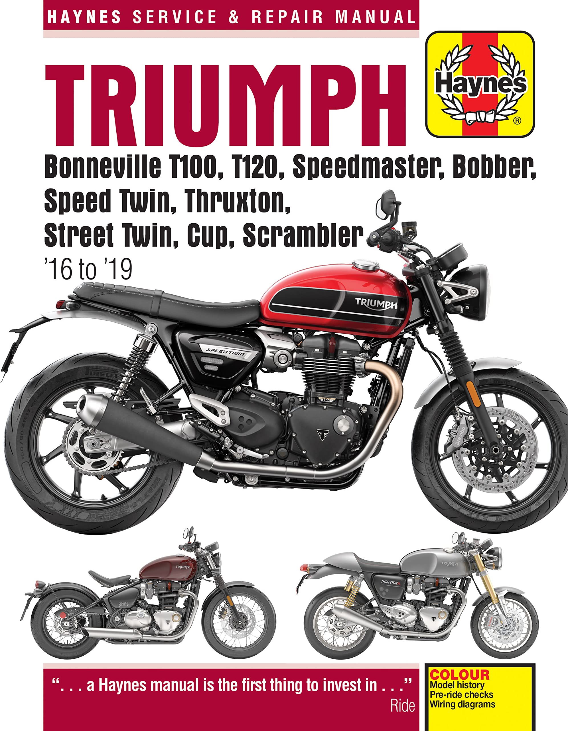 Triumph Bonneville T100/Bobber/Thruxton/Street/Scrambler Haynes (Paperback)