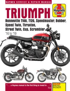 triumph bonneville t100/bobber/thruxton/street/scrambler haynes (paperback)