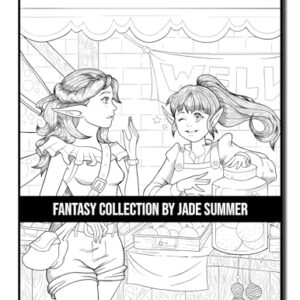 Fantasy Collection: An Adult Coloring Book with 100+ Incredible Coloring Pages of Mermaids, Fairies, Vampires, Dragons, and More!