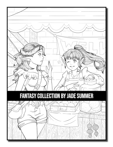 Fantasy Collection: An Adult Coloring Book with 100+ Incredible Coloring Pages of Mermaids, Fairies, Vampires, Dragons, and More!