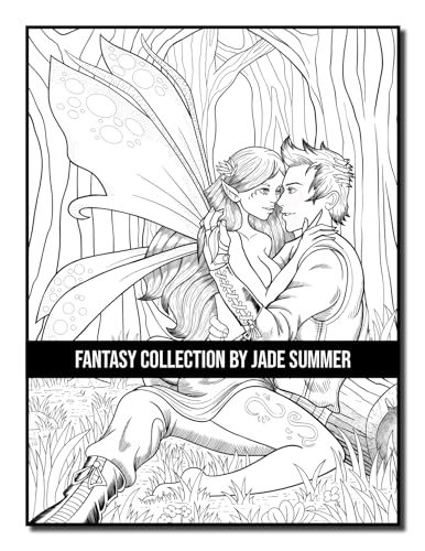 Fantasy Collection: An Adult Coloring Book with 100+ Incredible Coloring Pages of Mermaids, Fairies, Vampires, Dragons, and More!