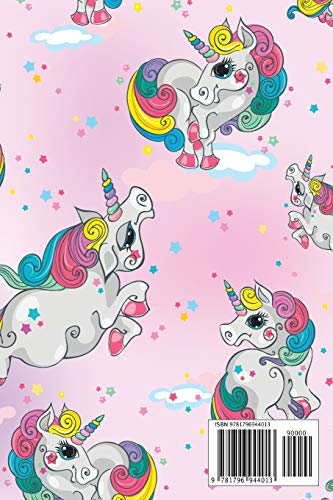 Address Book: Include Alphabetical Index With Seamless pattern magic unicorns