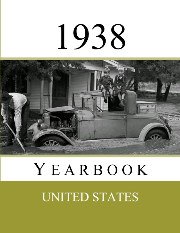 1938 US Yearbook: Original book full of facts and figures from 1938 - Unique birthday gift / present idea.