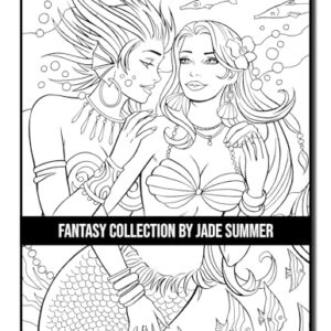 Fantasy Collection: An Adult Coloring Book with 100+ Incredible Coloring Pages of Mermaids, Fairies, Vampires, Dragons, and More!