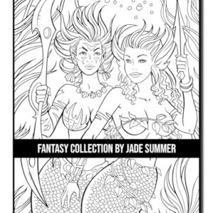 Fantasy Collection: An Adult Coloring Book with 100+ Incredible Coloring Pages of Mermaids, Fairies, Vampires, Dragons, and More!