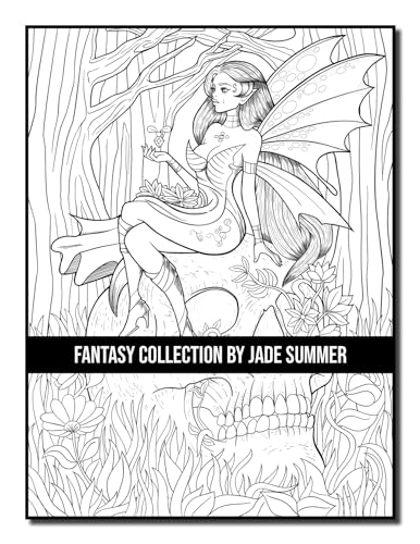 Fantasy Collection: An Adult Coloring Book with 100+ Incredible Coloring Pages of Mermaids, Fairies, Vampires, Dragons, and More!