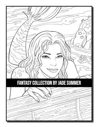 Fantasy Collection: An Adult Coloring Book with 100+ Incredible Coloring Pages of Mermaids, Fairies, Vampires, Dragons, and More!