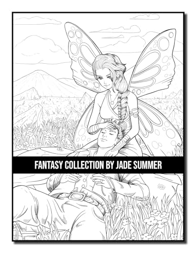 Fantasy Collection: An Adult Coloring Book with 100+ Incredible Coloring Pages of Mermaids, Fairies, Vampires, Dragons, and More!