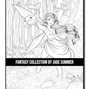 Fantasy Collection: An Adult Coloring Book with 100+ Incredible Coloring Pages of Mermaids, Fairies, Vampires, Dragons, and More!