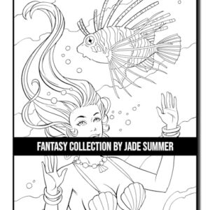 Fantasy Collection: An Adult Coloring Book with 100+ Incredible Coloring Pages of Mermaids, Fairies, Vampires, Dragons, and More!