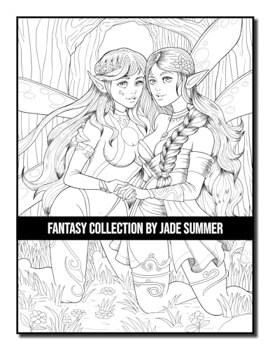 Fantasy Collection: An Adult Coloring Book with 100+ Incredible Coloring Pages of Mermaids, Fairies, Vampires, Dragons, and More!