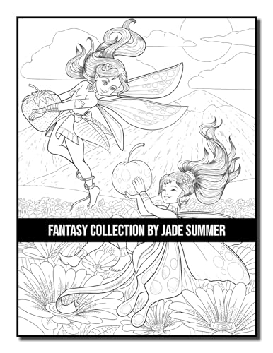 Fantasy Collection: An Adult Coloring Book with 100+ Incredible Coloring Pages of Mermaids, Fairies, Vampires, Dragons, and More!