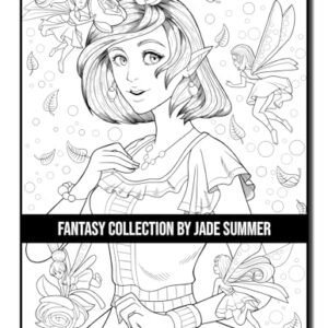 Fantasy Collection: An Adult Coloring Book with 100+ Incredible Coloring Pages of Mermaids, Fairies, Vampires, Dragons, and More!