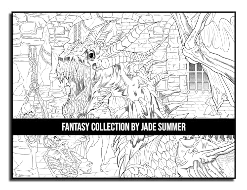 Fantasy Collection: An Adult Coloring Book with 100+ Incredible Coloring Pages of Mermaids, Fairies, Vampires, Dragons, and More!