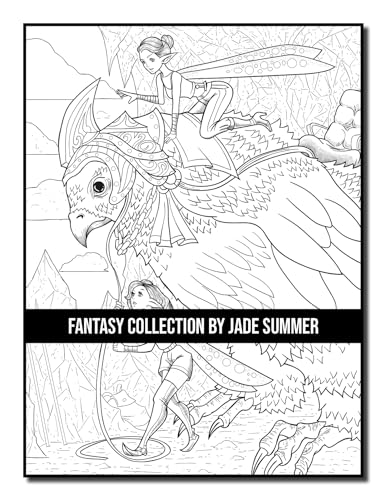 Fantasy Collection: An Adult Coloring Book with 100+ Incredible Coloring Pages of Mermaids, Fairies, Vampires, Dragons, and More!