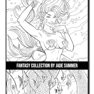 Fantasy Collection: An Adult Coloring Book with 100+ Incredible Coloring Pages of Mermaids, Fairies, Vampires, Dragons, and More!