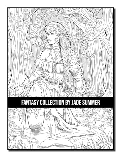 Fantasy Collection: An Adult Coloring Book with 100+ Incredible Coloring Pages of Mermaids, Fairies, Vampires, Dragons, and More!