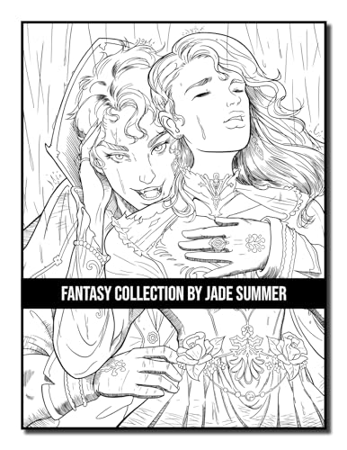 Fantasy Collection: An Adult Coloring Book with 100+ Incredible Coloring Pages of Mermaids, Fairies, Vampires, Dragons, and More!