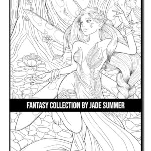 Fantasy Collection: An Adult Coloring Book with 100+ Incredible Coloring Pages of Mermaids, Fairies, Vampires, Dragons, and More!