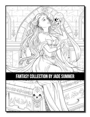 Fantasy Collection: An Adult Coloring Book with 100+ Incredible Coloring Pages of Mermaids, Fairies, Vampires, Dragons, and More!