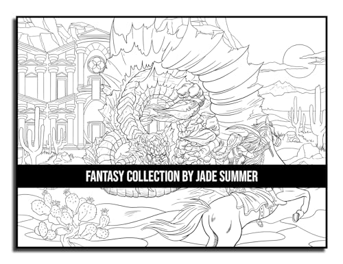 Fantasy Collection: An Adult Coloring Book with 100+ Incredible Coloring Pages of Mermaids, Fairies, Vampires, Dragons, and More!