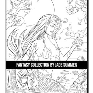 Fantasy Collection: An Adult Coloring Book with 100+ Incredible Coloring Pages of Mermaids, Fairies, Vampires, Dragons, and More!