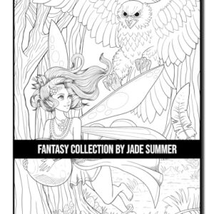 Fantasy Collection: An Adult Coloring Book with 100+ Incredible Coloring Pages of Mermaids, Fairies, Vampires, Dragons, and More!