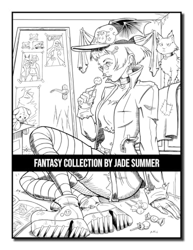 Fantasy Collection: An Adult Coloring Book with 100+ Incredible Coloring Pages of Mermaids, Fairies, Vampires, Dragons, and More!